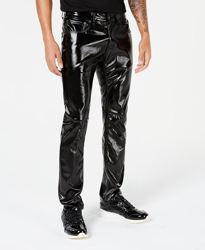 INC International Concepts I.N.C. Men's Slim-Fit Faux-Leather Pants ...