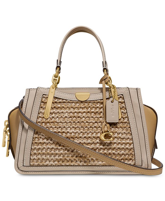COACH Straw Colorblocked Dreamer Satchel & Reviews - Handbags ...