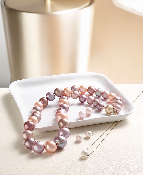 Honora Multicolor Cultured Ming Pearl (9-13mm) Graduated 18" Collar ...