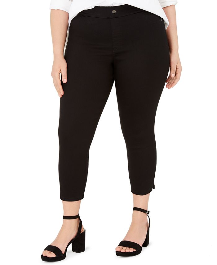 Hue Plus Size Classic Smooth Denim Capris & Reviews - Handbags ...
