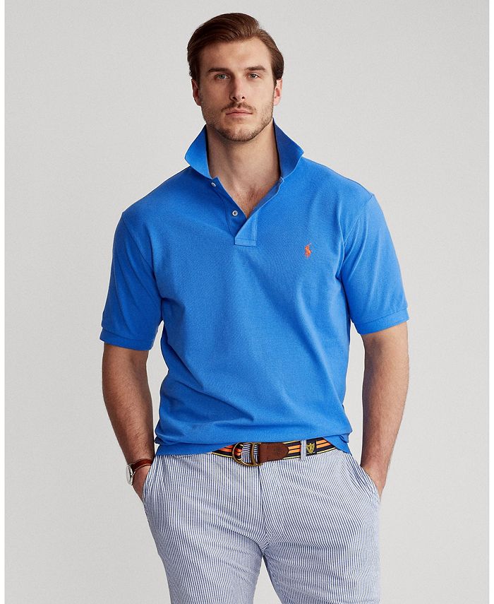 Polo Ralph Lauren Men's Big & Tall Classic-Fit Cotton Mesh Polo ...
