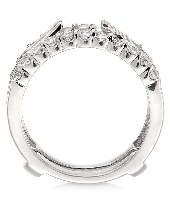 Macy's Diamond Enhancer Ring Guard (3/4 ct. t.w.) in 14k White Gold ...