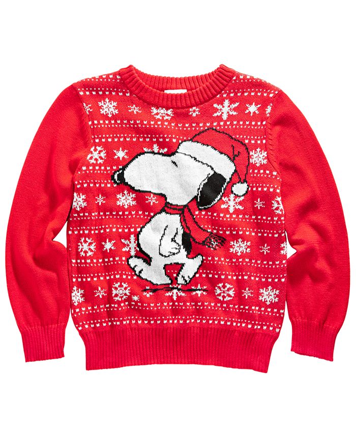 Peanuts Little Boys Snoopy Holiday Sweater & Reviews - Sweaters - Kids ...