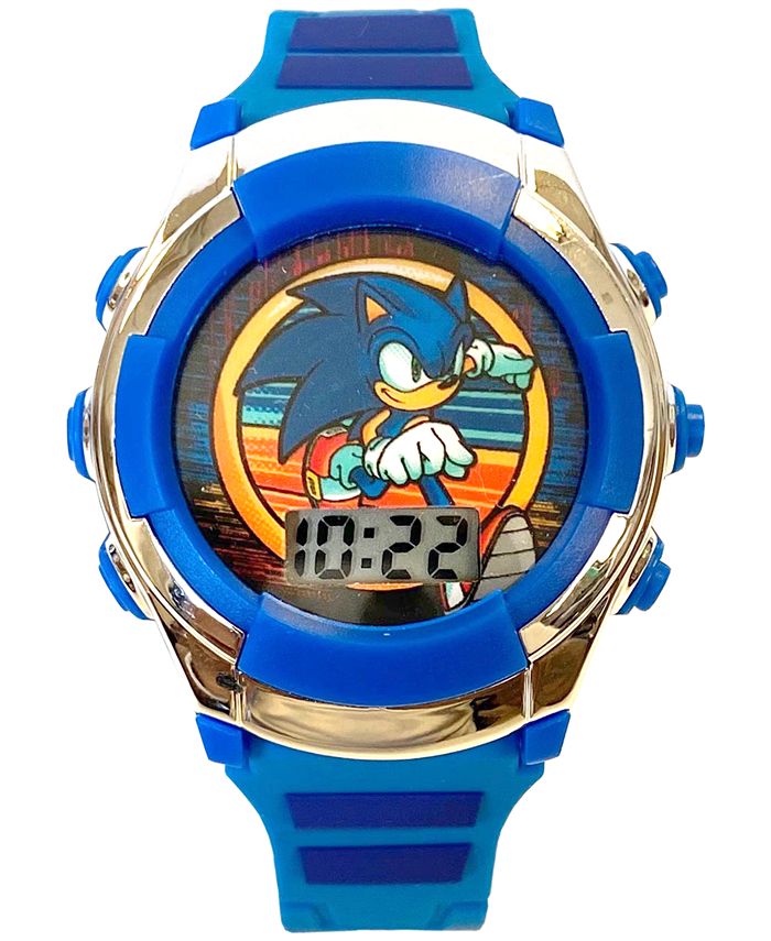 Accutime Kid's Sonic Digital Blue Silicone Strap Watch 38mm & Reviews ...