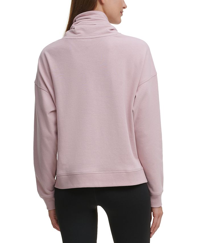 Calvin Klein Face Mask Funnel Neck Top & Reviews - Women - Macy's