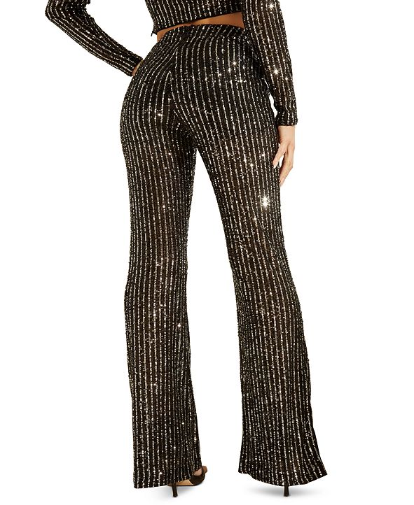 GUESS Star Sequin Flared Pants & Reviews - Pants & Leggings - Women ...