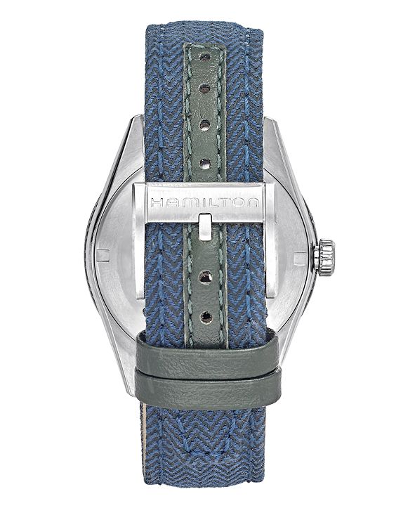 Hamilton LIMITED EDITION Men's Swiss Broadway Blue Fabric Strap Watch ...