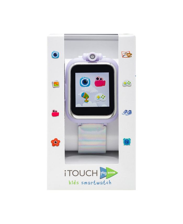 iTouch PlayZoom Kids Smartwatch with Holographic Lavender Strap ...