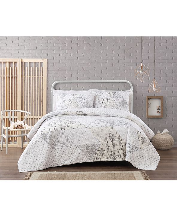 Brooklyn Loom Cottage Classics Kamala Floral Cotton Piece 3 Piece Full ...