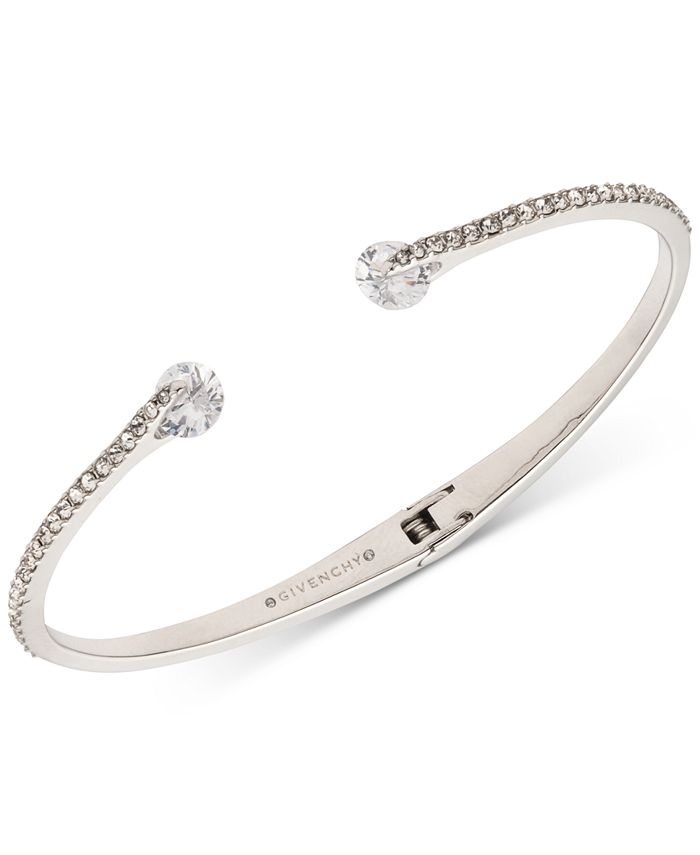 Givenchy Crystal & Pavé Hinged Bangle Bracelet & Reviews - Bracelets ...
