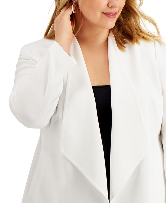 Kasper Plus Size Open-Front Jacket & Reviews - Jackets & Blazers ...