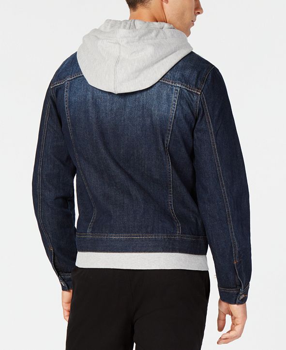 American Rag Men's Hooded Denim Jacket, Created for Macy's & Reviews ...