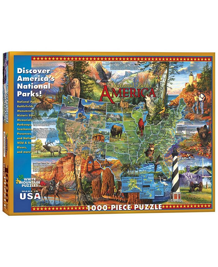 White Mountain Puzzles National Parks 1000 Piece Jigsaw Puzzle ...