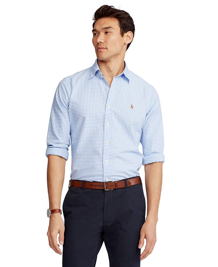 Polo Ralph Lauren Men's Classic Fit Long-Sleeve Oxford Shirt & Reviews ...