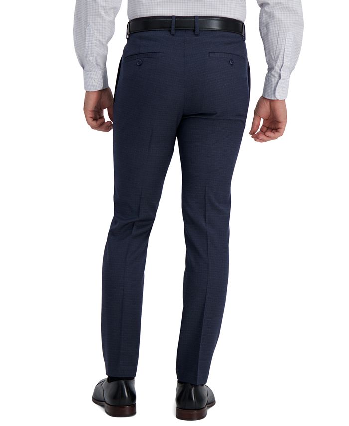 Kenneth Cole Reaction Men's Slim-Fit Stretch Micro-Houndstooth Dress ...