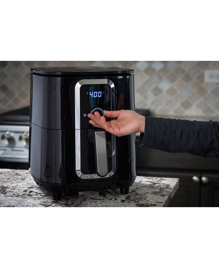 Aria 7Qt Teflon-Free Ceramic Family-Size Air Fryer with 2-Tier ...