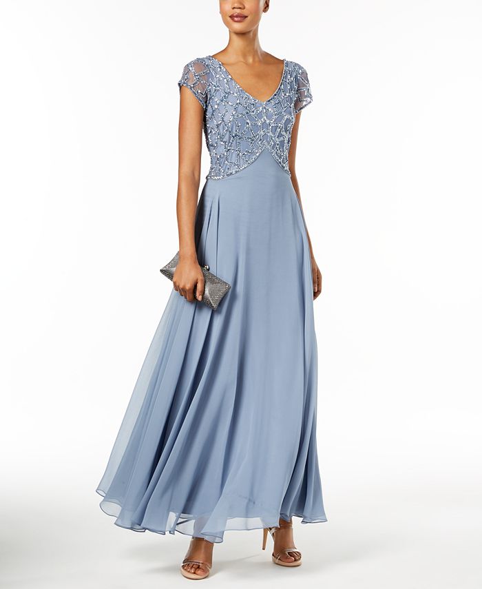 J Kara Embellished-Bodice Gown & Reviews - Dresses - Women - Macy's