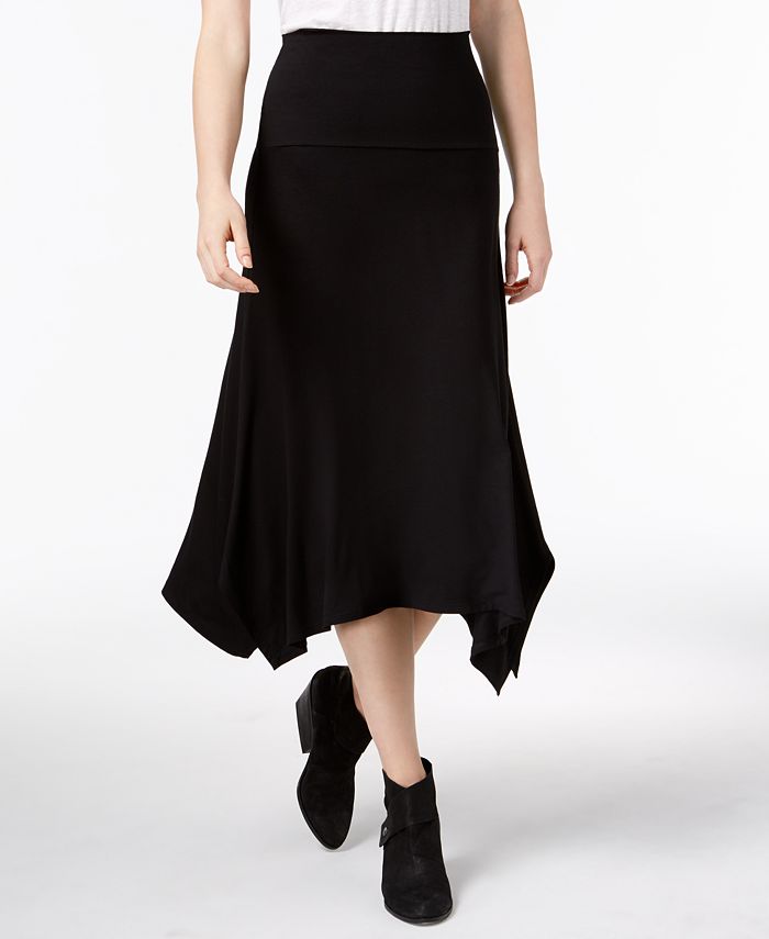 Eileen Fisher Stretch Jersey Asymmetrical Midi Skirt & Reviews - Skirts ...