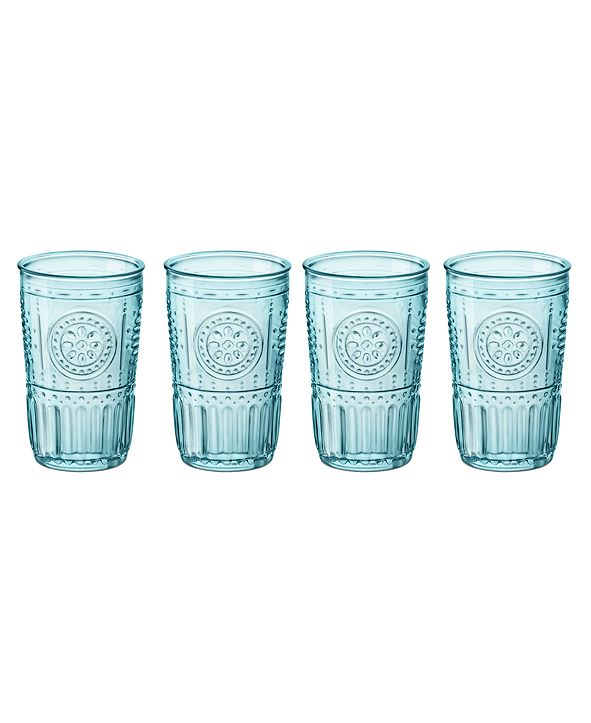 Bormioli Rocco Light Blue Romantic Water Glasses, Set of 4 & Reviews ...