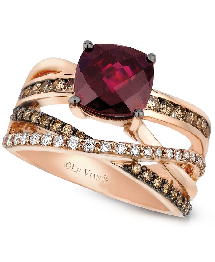 Le Vian Raspberry Rhodolite® Garnet (2-3/4 ct. t.w.) and Chocolate and ...