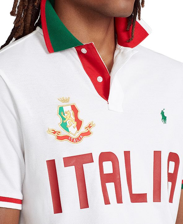 Polo Ralph Lauren Men's Classic-Fit Italy Polo Shirt & Reviews - Casual ...