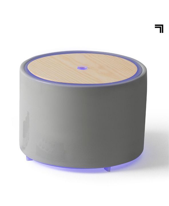 Sharper Image Diffuser Ultrasonic Aromatherapy Wood Lid and Ceramic LED ...