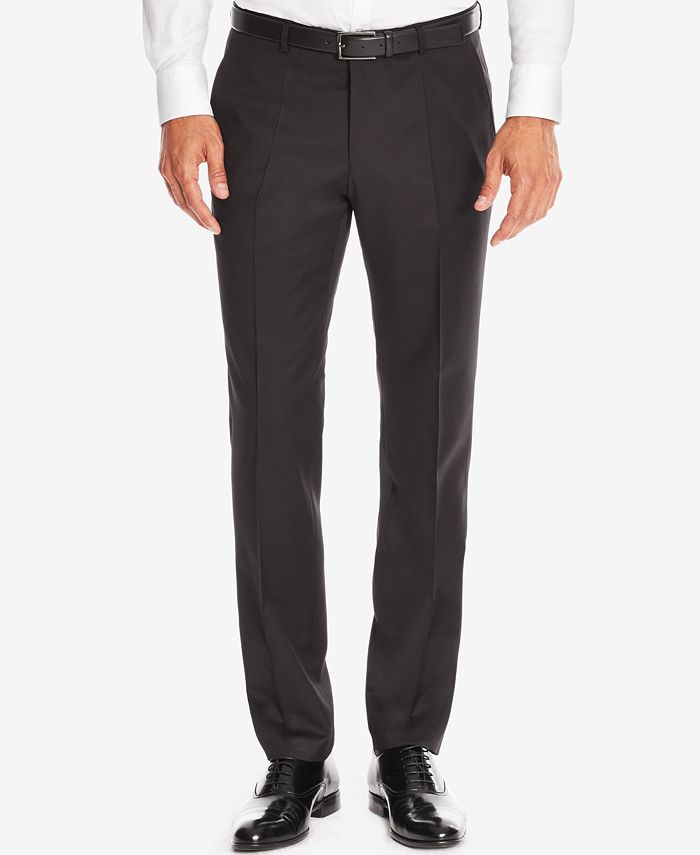 Hugo Boss BOSS Men's Regular/Classic-Fit Virgin Wool Dress Pants ...