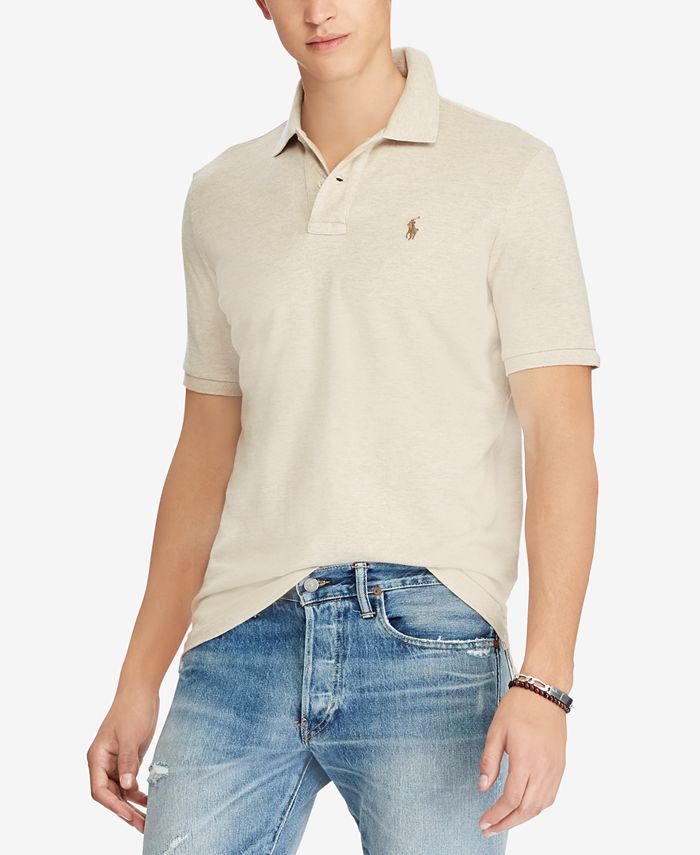 Polo Ralph Lauren Men's Custom Slim Fit Mesh Polo & Reviews - Polos ...
