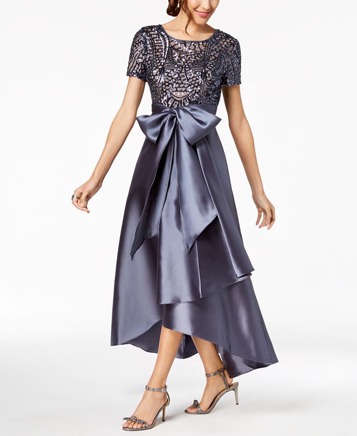 R And M Richards High Low Sequin Embellished Gown And Reviews Dresses
