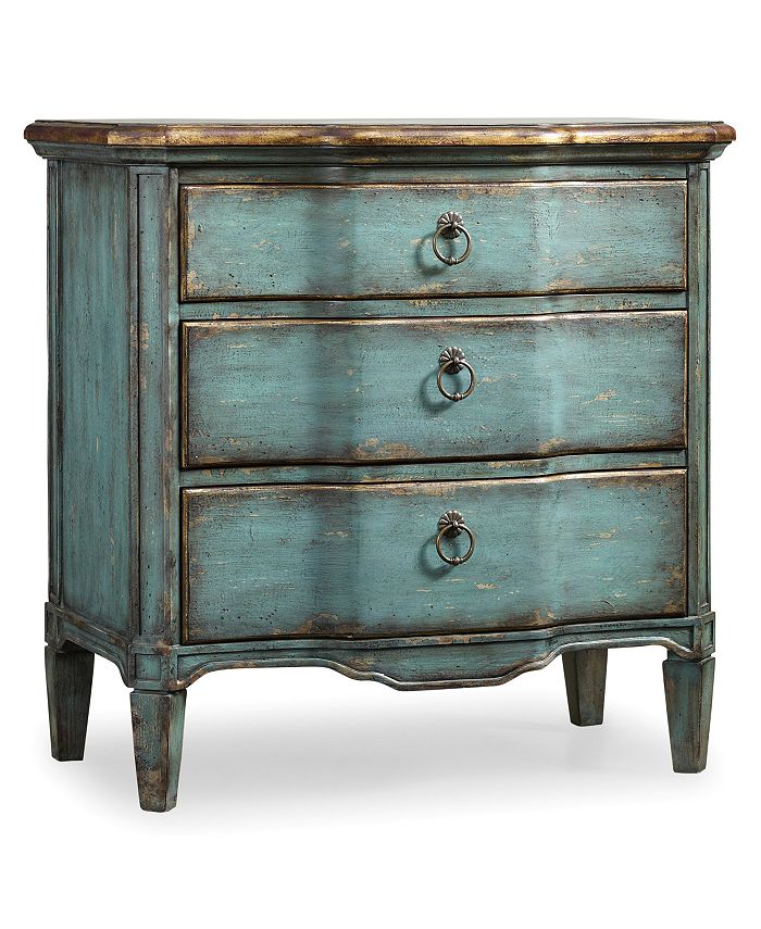 Hooker Furniture Calliope Three Drawer Turquoise Chest & Reviews ...
