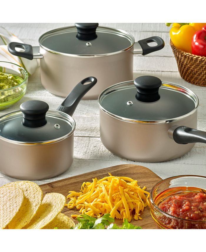 WearEver Complete Champagne Nonstick 15-pc. Cookware Set & Reviews ...