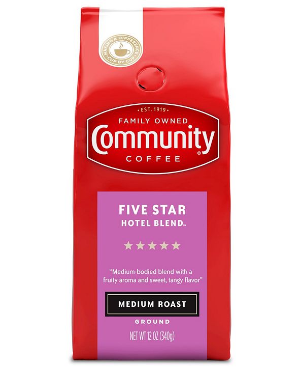 Community Coffee 5 Star Hotel Blend Medium Roast Premium Ground Coffee ...