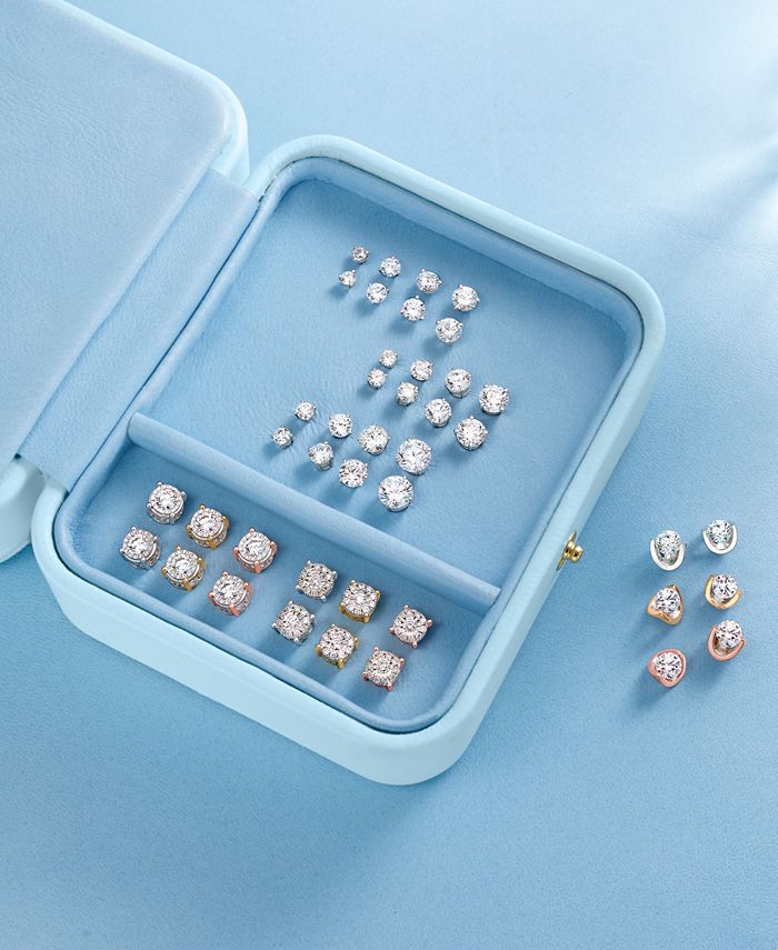 TruMiracle Diamond Spiral Stud Earrings (1-1/4 ct. t.w.) in 14k Gold ...