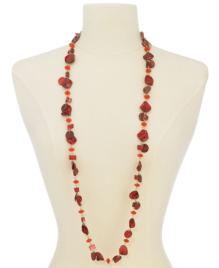 Style & Co Shell Rope Long Necklace, Created for Macy's & Reviews ...