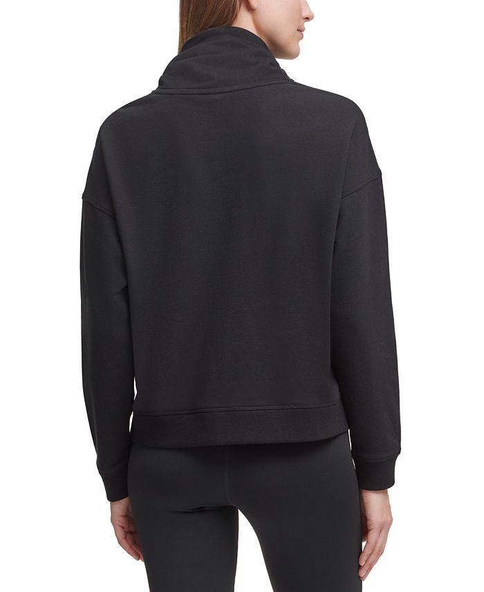 Calvin Klein Face Mask Funnel Neck Top & Reviews - Tops - Women - Macy's