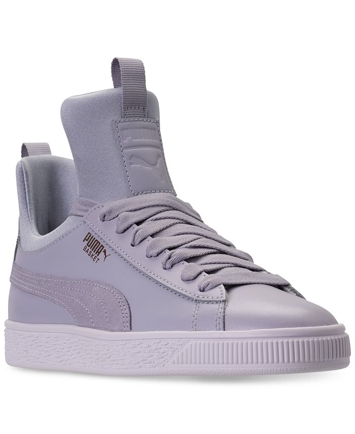 Puma Big Girls' Basket Fierce High Top Casual Sneakers from Finish Line ...