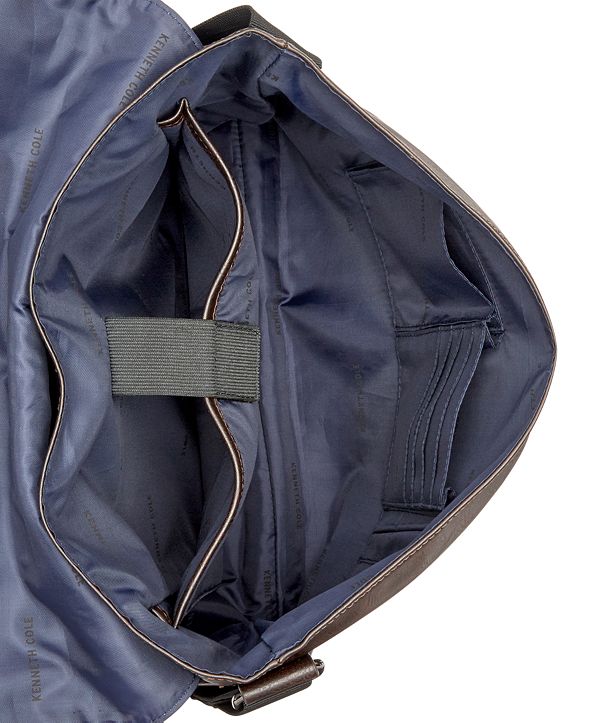 Kenneth Cole Reaction Men's Pebbled Messenger Bag & Reviews - All ...