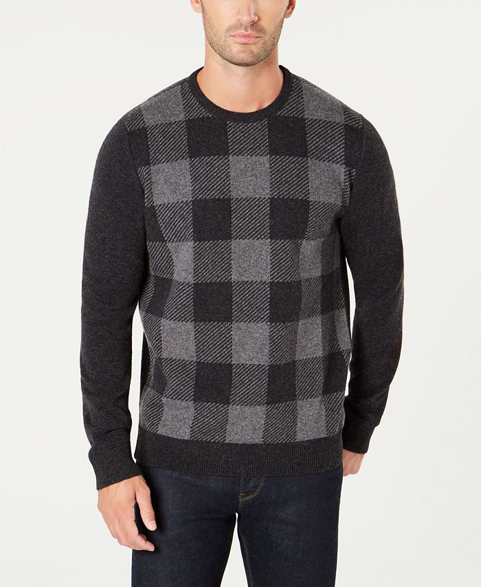 Barbour Men's Wool Buffalo Plaid Sweater & Reviews - Sweaters - Men ...