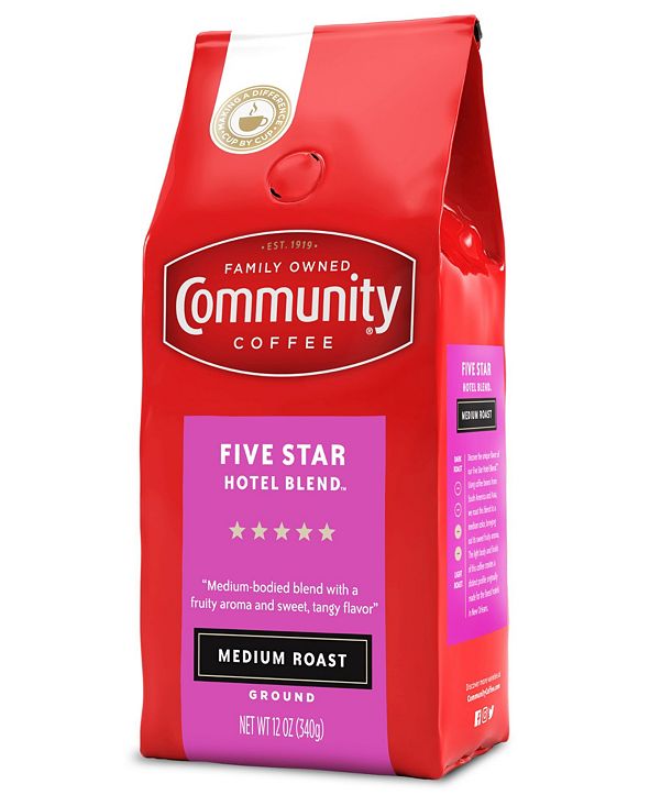 Community Coffee 5 Star Hotel Blend Medium Roast Premium Ground Coffee ...