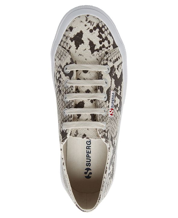 Superga Women's 2750 Synth Snake Lace-Up Sneakers & Reviews - Athletic ...