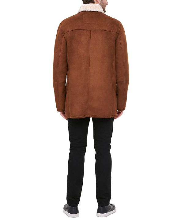 Tommy Hilfiger Men's Classic-Fit Faux-Shearling Rancher Jacket, Created ...