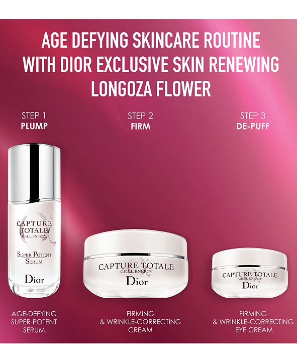 Dior Capture Totale Firming & Wrinkle-Correcting Cream, 1.7-oz ...