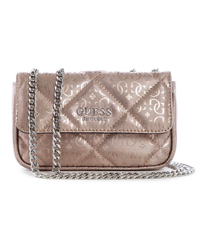 GUESS Dilla Quilted Logo Micro Mini Bag & Reviews - Handbags ...