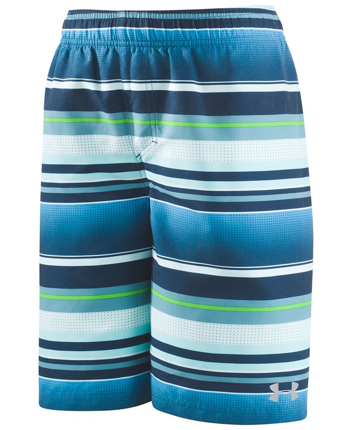 Under Armour Big Boys Striped Swim Trunks & Reviews - Swimwear - Kids ...