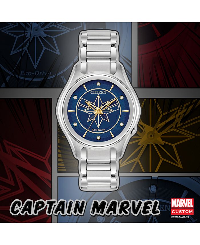 Citizen Eco-Drive Women's Captain Marvel Bracelet Watch 37mm & Reviews ...
