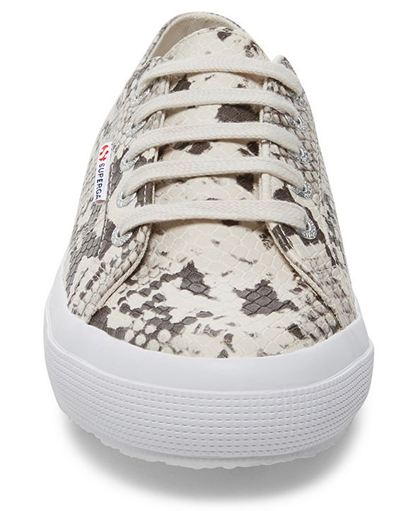 Superga Women's 2750 Synth Snake Lace-Up Sneakers & Reviews - Athletic ...