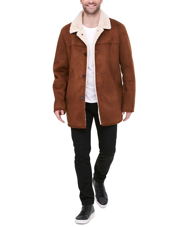 Tommy Hilfiger Men's Classic-Fit Faux-Shearling Rancher Jacket, Created ...