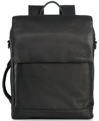 Kenneth Cole New York Leather Convertible Laptop Backpack | Jumplist