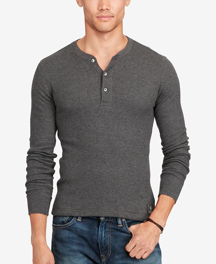 Polo Ralph Lauren Men's Waffle-Knit Henley & Reviews - T-Shirts - Men ... Polo Ralph Lauren Men's Waffle-Knit Henley & Reviews - T-Shirts - Men ...
