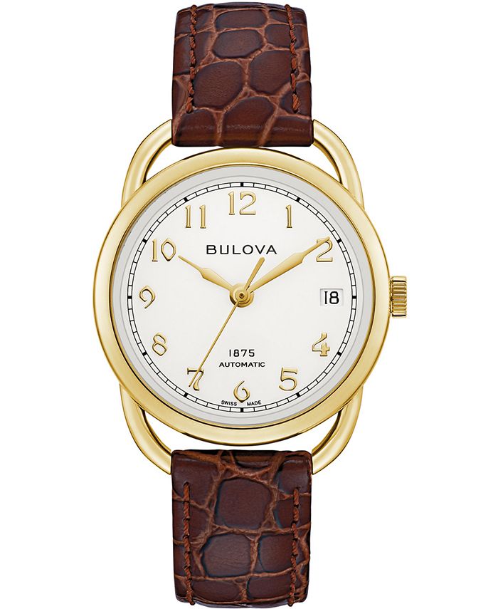 Bulova LIMITED EDITION Women's Swiss Automatic Joseph Bulova Brown ...
